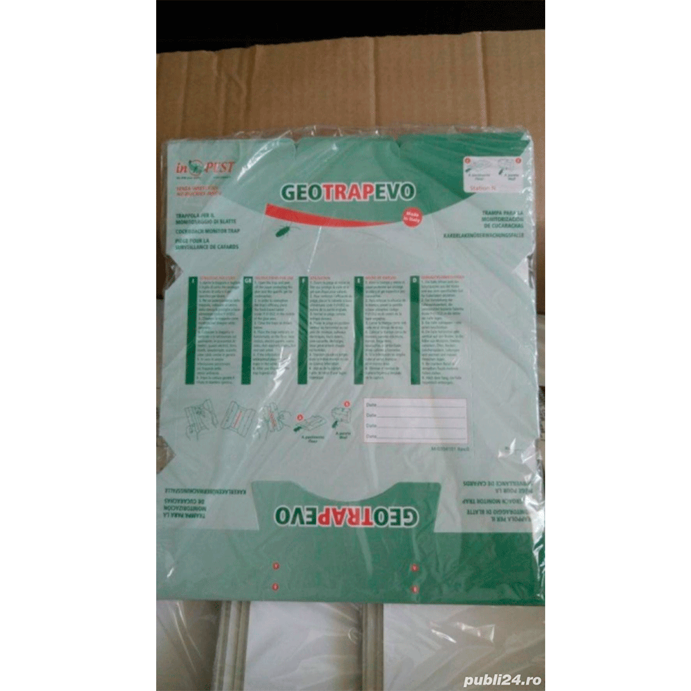 Set 5 Capcane din carton, cu adeziv si feromoni pentru atragerea si ...